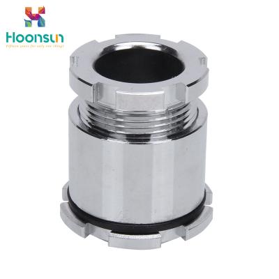 China JIS Type Marine Cable Gland Chromium Plated Single Compression IP54 3/8 to 3 Inch for sale