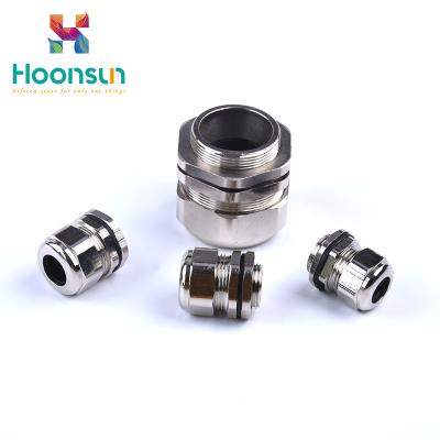 China Brass Nickel Plated NPT G Series Copper Cable Gland Waterproof IP68 for Outdoor Cables 6-70mm for sale