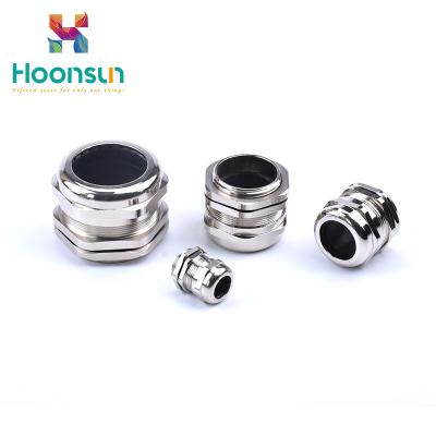 China M Small Range Brass Cable Gland IP68 Electroplating Nickel M10 to M63 for Electrical Cable for sale
