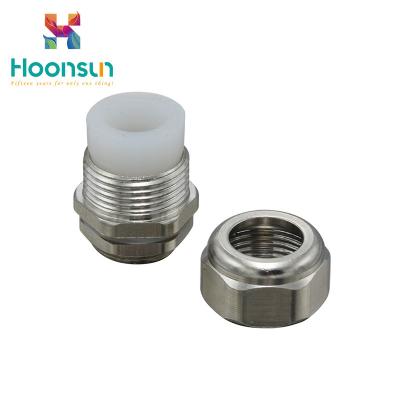 China Nickel Plated Brass Cable Gland with Silicone Core -40°C to 250°C IP68 Waterproof for sale