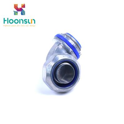 China 90 Degree Flexible Conduit Connector Elbow Gland IP67 Stainless Steel 1/2 Inch for sale