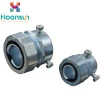 China DKJ Set Screw Type Electrical Flexible Conduit Connector Zinc Alloy IP65 3/8 to 4 Inch for sale