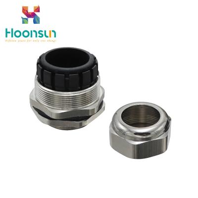 China MG12 Metal Brass Cable Gland Metric Thread 12mm IP68 Waterproof Dustproof for sale