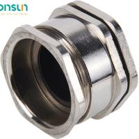 China DCG7 Corrosion Protection Marine Cable Gland PG7 5-6.5mm Brass Nickel Plated Salt Resistant for sale