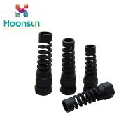 China Nylon Bending Spiral Cable Gland Silicone Rubber IP68 Dust Proof PG7 to M30 for sale