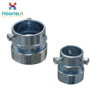 China Zinc Die Cast Hose Clamp Flexible Conduit Connector EMT 1/2 to 4 Inch IP65 for sale