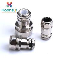 China Nickel Plated Brass Cable Gland M20 with Galvanized Steel for 6-12mm Cable Range for sale