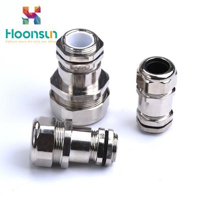 China Nickel Plated Brass Cable Gland M20 with Galvanized Steel for 6-12mm Cable Range for sale