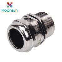 China Metric Thread M63 Length Type Underwater Cable Gland Nickel Plated Brass for sale
