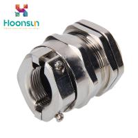 China M16 Nickel Plated Brass Double Locked Cable Gland Waterproof IP68 3-10mm for sale