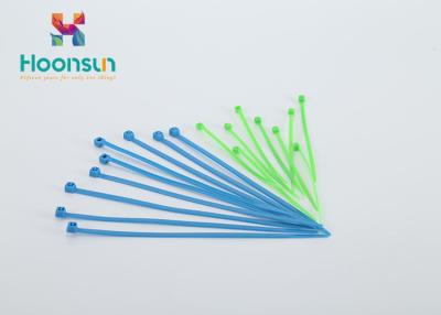 China PA66 Nylon Cable Gland Kit Self Locking Cable Ties 2mm x 100mm Blue UL94 V2 for sale
