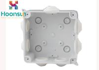 China IP65 Waterproof Junction Box 100x100x70mm ABS with PVC Stopper Cable Gland for sale