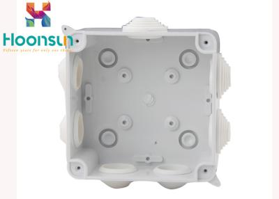 China IP65 Waterproof Junction Box 100x100x70mm ABS with PVC Stopper Cable Gland for sale