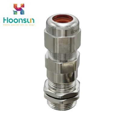 China Double Seal SS316L Armored Cable Gland Waterproof IP68 Explosion Proof Exd IIC Gb for sale