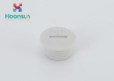 China Nylon Cable Gland Accessories PG11 Waterproof IP54 White Plugs 20mm Spanner Size for sale