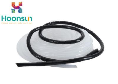 China PE Spiral Cable Sleeve 8mm to 130mm ID Cable Gland Accessories Corrosion Resistant for sale