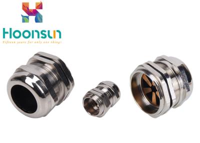 China M18 EMC Nickel Plated Brass Cable Gland with Shielding Washer IP68 5-10mm for sale
