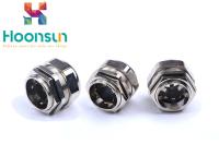 China PG7 Thread M12 EMC Cable Gland With Brass Lock Nuts For IP68 Protection for sale