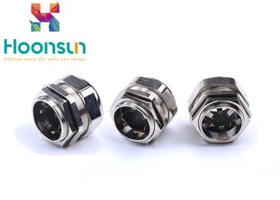 China PG7 Thread M12 EMC Cable Gland With Brass Lock Nuts For IP68 Protection for sale
