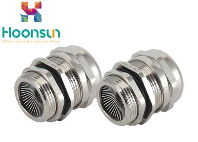 China G1/4 Metal EMC Cable Gland IP68 Watertight Nickel Plated Brass 3-6.5mm for sale