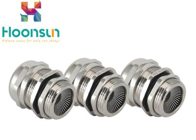 China NPT 3/8 Nickel Plated Brass Cable Gland T Type Waterproof EMC 5-10mm for sale