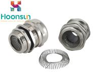 China Nickel Plated Brass EMC Cable Gland NPT3/8 8mm Thread for Solar Energy Cable Protection for sale