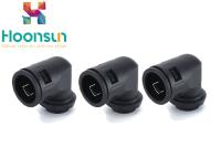 China Nylon Cable Gland Right Angle Connector M20 AD18.5 PA66 UL94-V2 for sale