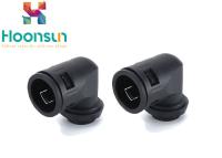 China Black 90 Degree Fireproof Cable Gland For Flexible Pipes for sale