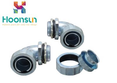 China 90 Degree Flexible Conduit Connector Zinc Alloy Waterproof Liquid Tight 1/2 to 4 Inch for sale