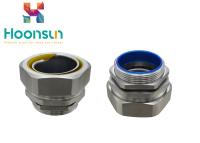 China Hexagonal Male Flexible Metal Hose Fittings IP66 Waterproof Conduit Connector Brass SUS304 for sale