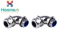 China 90 Degree Liquid Tight Metal Elbow Fittings L Type for Conduit Size 19mm Stainless Steel for sale