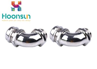 China Driflex 90 Degree Nickel Plated Brass Metal Hose Fitting Connector AD10 to AD45 for sale