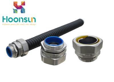 China Chromium Plated Brass Metal Hose Fittings Waterproof IP66 Stainless Steel DPJ 1/2 Inch for sale