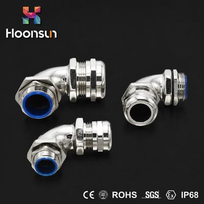 China 90 Degree Brass Hose Fitting Right Angle Tube Connector Male Threaded AD10 to AD45 for sale