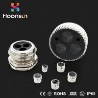 China Dustproof Waterproof Cable Gland M10-M63 Silicone Multiple Entry Brass Nickel Plated IP68 for sale