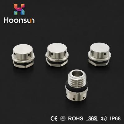 China Explosion Proof Nickel Plated Air Breather Valve IP68 Stainless Steel M12 Thread for sale