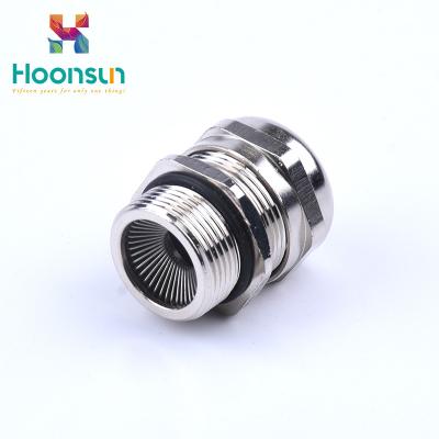 China Coil Spring Type Anti EMC Cable Gland , Sliver M Thread Brass Cable Gland for sale