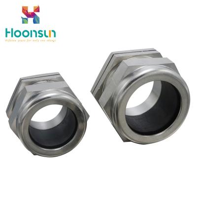 China SS304 Stainless Steel Cable Gland PG Thread Waterproof IP68 Oil Resistant PG16 for sale