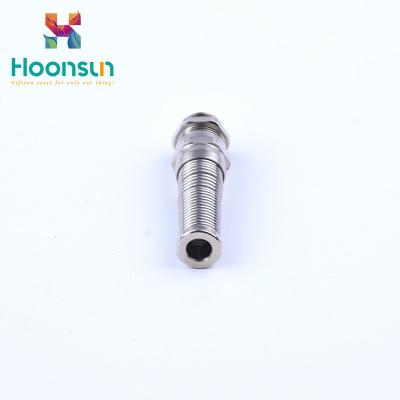 China Nickel Plated Brass Cable Gland M12-M30 with Anti Bending Spring IP68 for sale