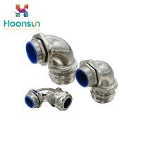 China Right Angle Protection 90 Degree Flexible Conduit Connector IP68 Cable Gland for sale