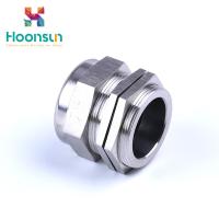 China PG16 SS304 Stainless Steel Cable Gland with NBR Hermetic Seal IP68 10-14mm for sale