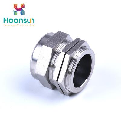China PG16 SS304 Stainless Steel Cable Gland with NBR Hermetic Seal IP68 10-14mm for sale