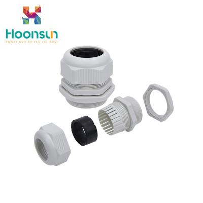 China UL94-V2 M25 Thread Nylon Cable Gland Conjoined Type Nickel Plating IP68 for sale
