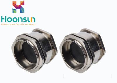 China Explosion Proof DCG48 Marine Cable Gland Brass Nickel Plated 37-44mm for sale