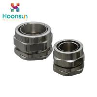 China BW Explosionproof Brass Cable Connector Nickel Plated Brass IP68 M20 to M100 for Armored Cable for sale