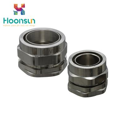 China BW Explosionproof Brass Cable Connector Nickel Plated Brass IP68 M20 to M100 for Armored Cable for sale