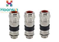 China GRP Metal Brass Explosion Proof Cable Gland Nickel Plated Fire Rated With Rubber for sale