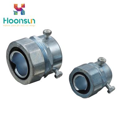 China Free Sample DKJ Flexible Conduit Connector Set Screw Type Zinc Alloy IP65 1/2 to 4 Inch for sale
