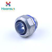 China Waterproof Alloy Flexible Conduit Connector Metallic Color LTC Code For Pipe for sale