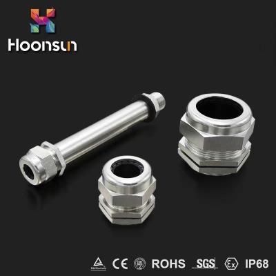 China SS316 Stainless Steel Cable Gland Fireproof IP68 10bar with NBR Hermetic Seal for sale
